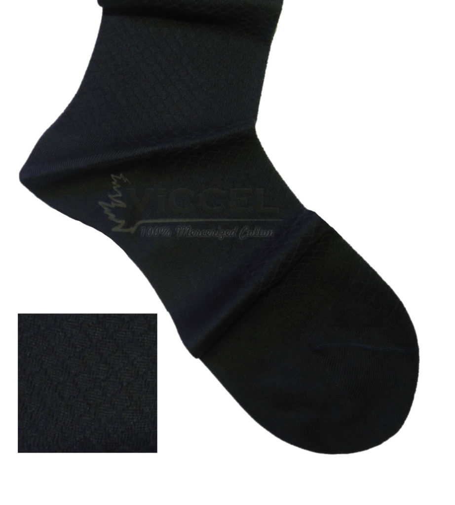 Cotton Fish Net Textured Black Socks – Viccel