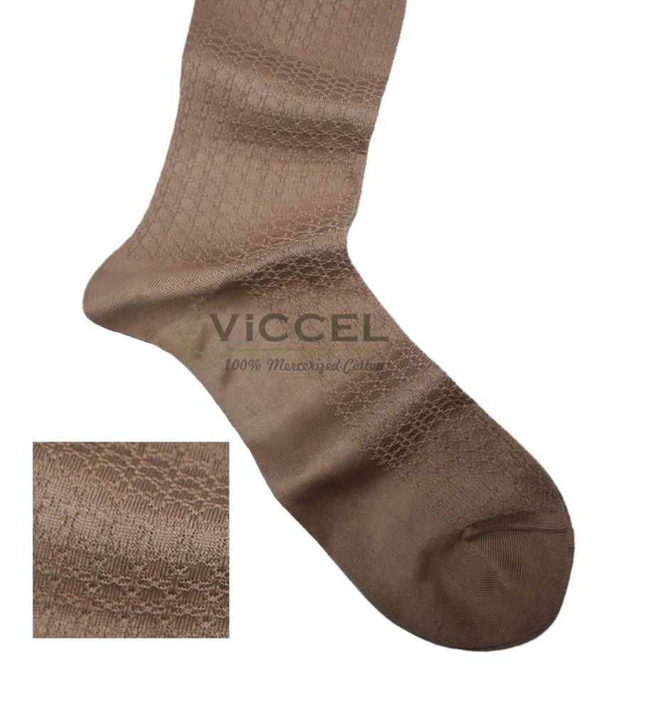 Cotton Star Textured Tan Socks – Viccel
