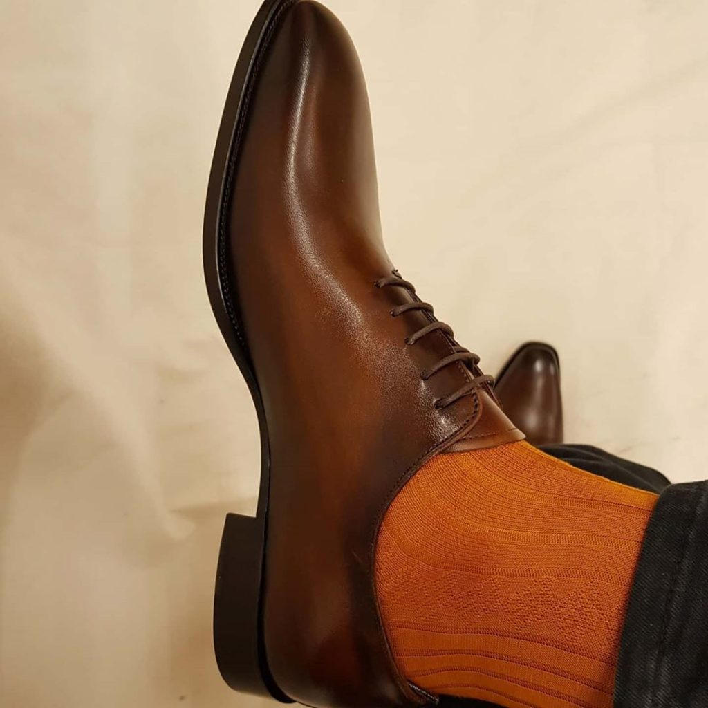 Cotton Diamond Textured Golden Socks – Viccel