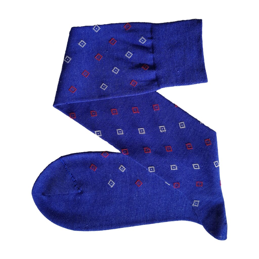 Royal Blue Wool Silk Winter Socks – Viccel